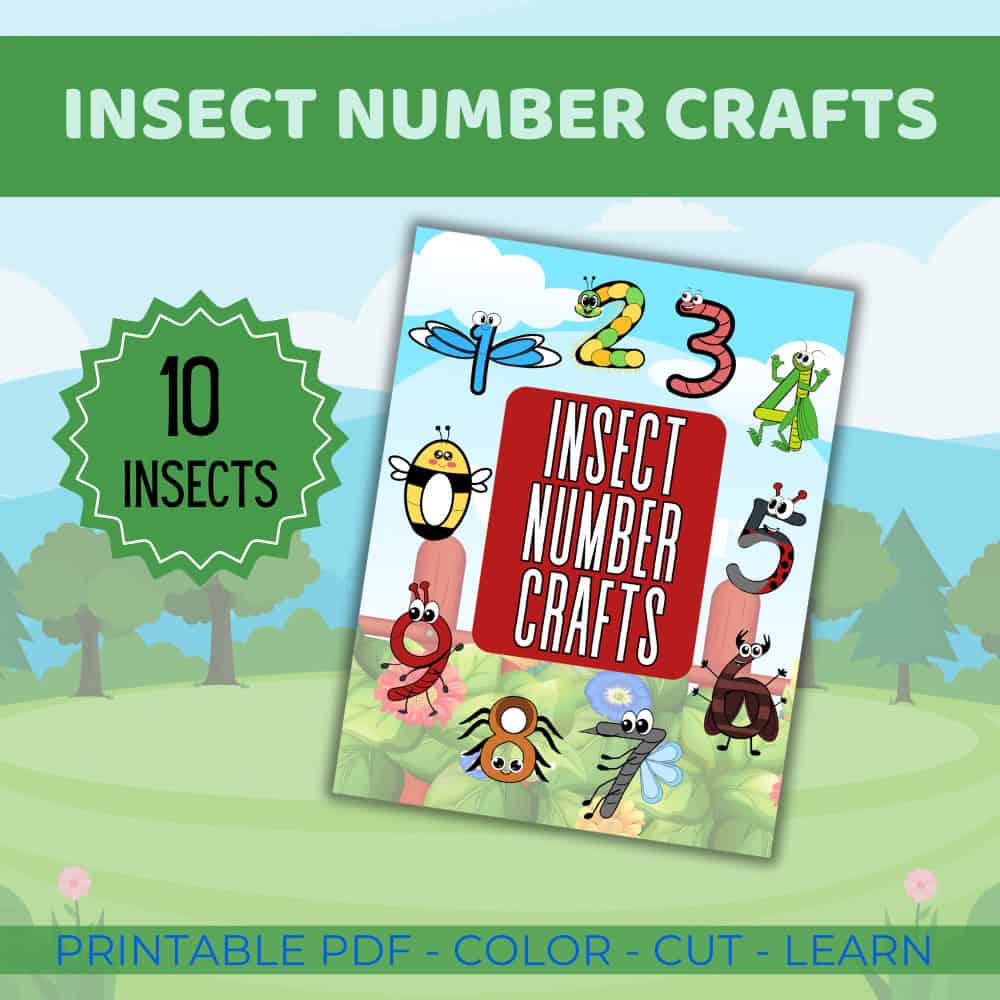 Printable Insect Numbers - Printable-Magic